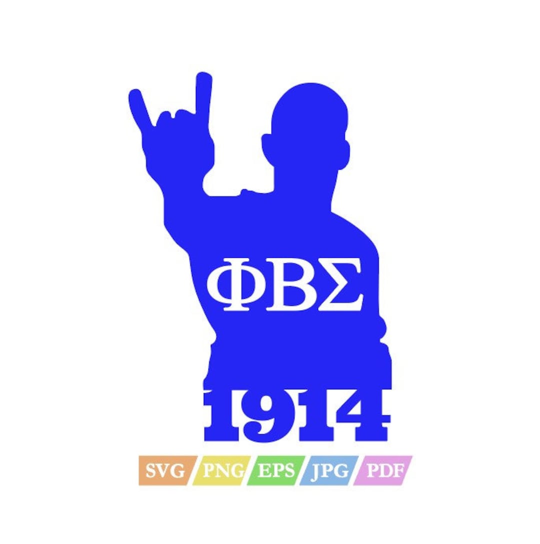 Phi Beta Sigma Hand Sign Svg Cricut Silhuette Pdfeps Etsy