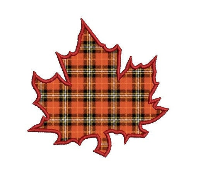 Autumn Leaf Applique Machine Embroidery Design - Etsy
