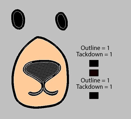 Bear Face Applique Embroidery Design - Etsy