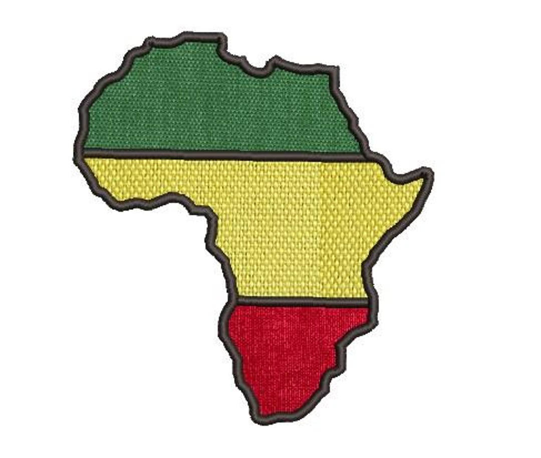 Africa Map Applique Machine Embroidery Files - Etsy