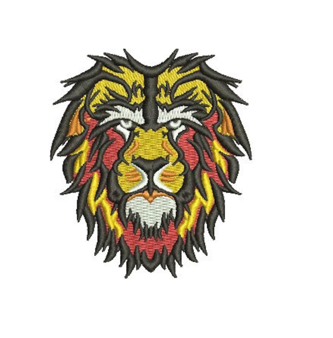 Lion Machine Embroidery Design Files - Etsy