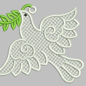 FSL Dove Machine Embroidery Design - Etsy
