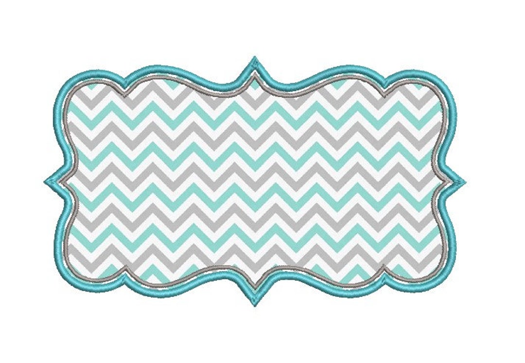 Rectangle Applique Embroidery Design (digital Download) - Etsy