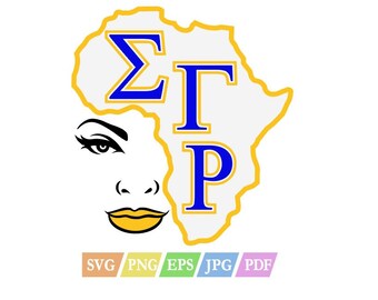 Sigma Gamma Rho Africa Cut File - Etsy