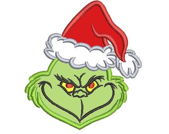 Grinch Applique | Etsy