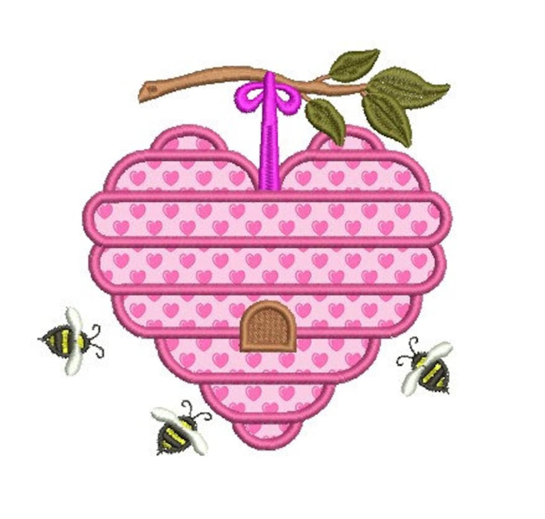 Bee Hive Applique Embroidery Design Machine Embroidery - Etsy