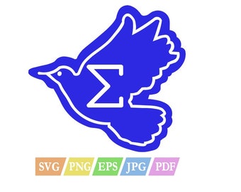 Phi Beta Sigma Dove Svg - Etsy