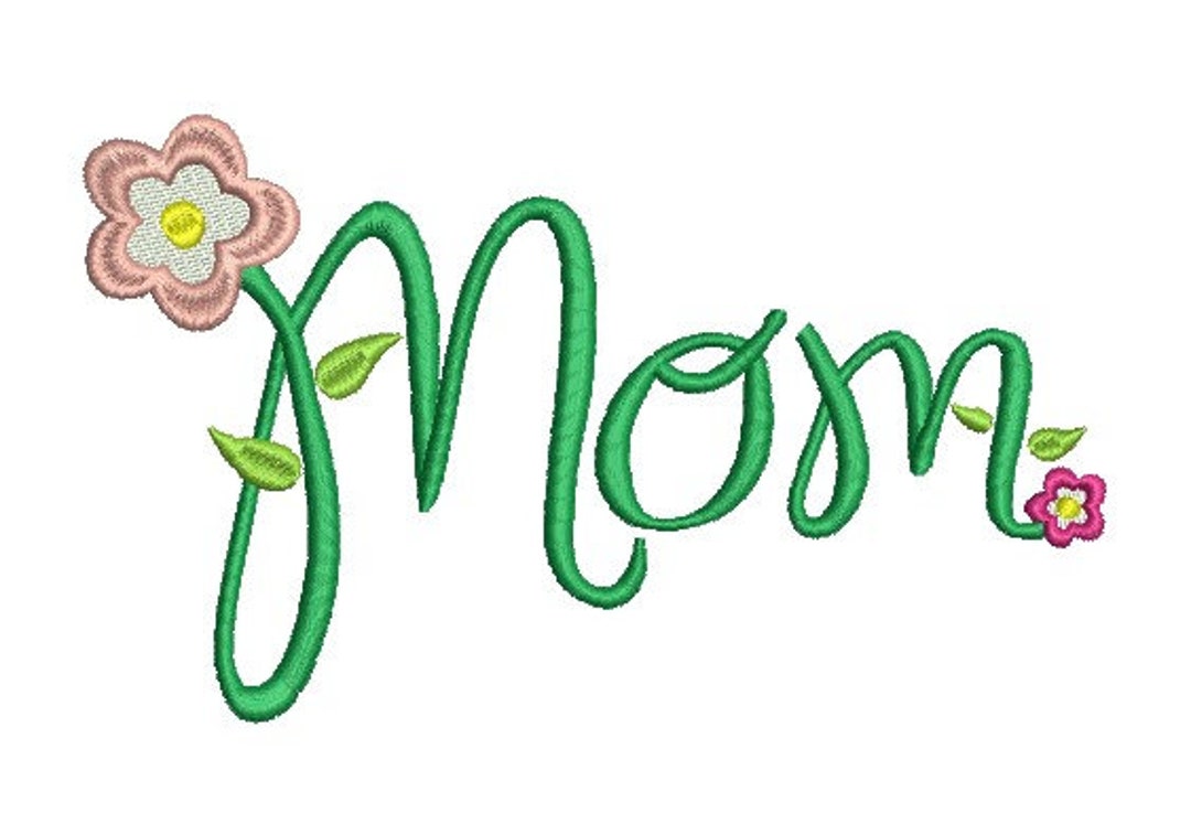 Mom Embroidery Design Machine Embroidery - Etsy