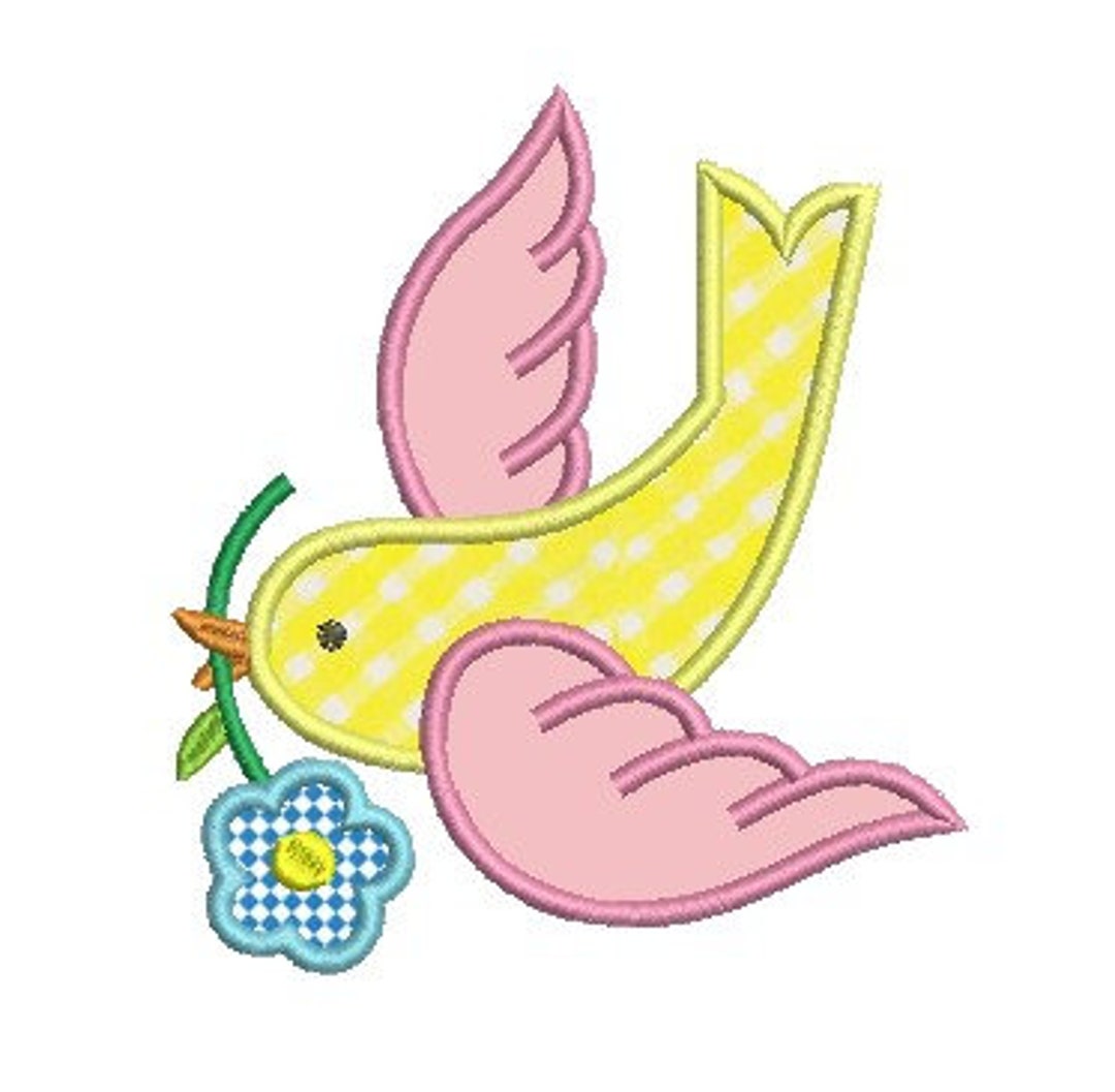 Peace Dove Applique Embroidery Design - Etsy