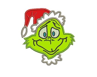 Grinch Applique | Etsy