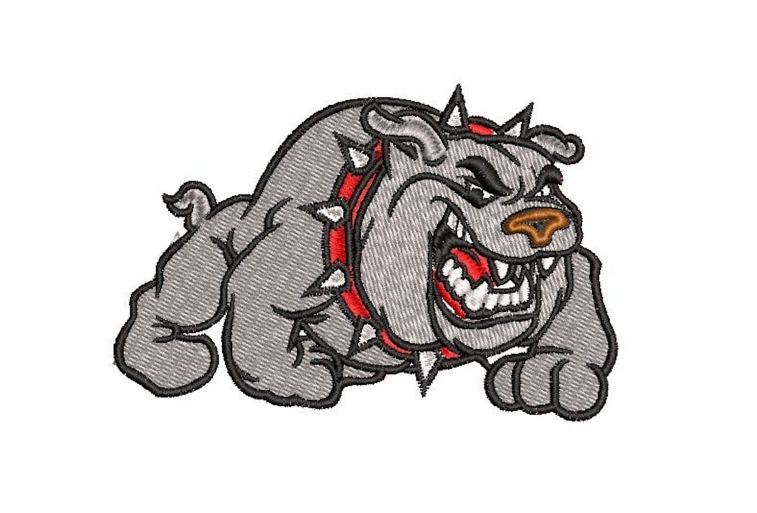 Bulldog Machine Embroidery Design Files - Etsy