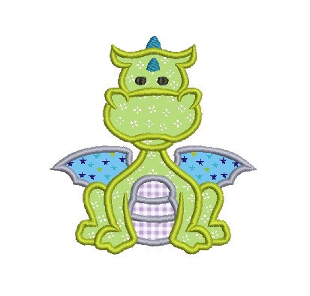 Dragon Applique Embroidery Design - Etsy