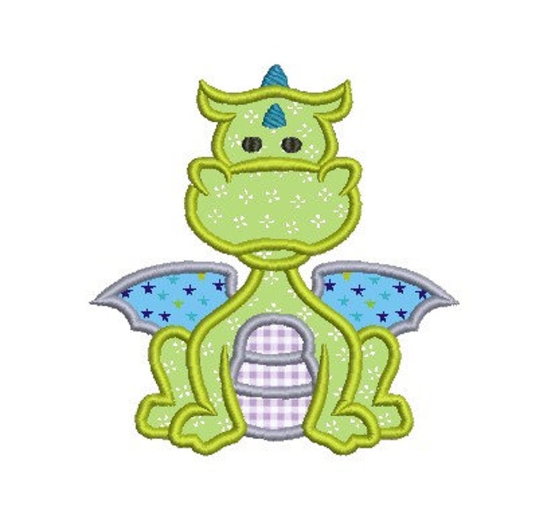 Dragon Applique Embroidery Design - Etsy