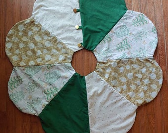 Hand Beaded Christmas Tree Skirt - Etsy