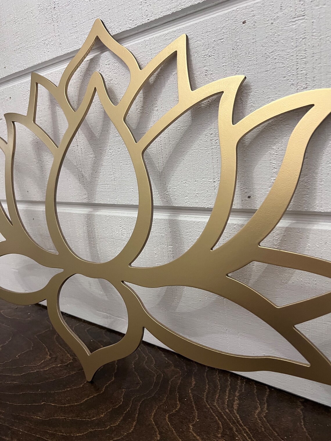 Custom Wooden Laser Cut Lotus Flower - Large Wooden Lotus Flower Sign ...