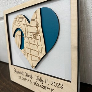 Custom Laser Cut Map Wooden Sign - Wedding Gift - Anniversary Gift ...