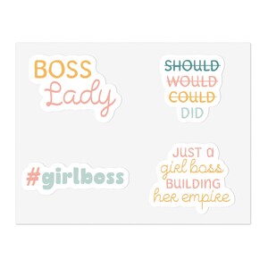Girl Boss Sticker Bundle Boss Lady Sticker Set Women Empowerment ...