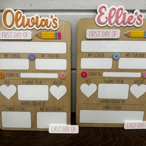 Personalized Pencil First Day of School Sign - Back to School Sign ...