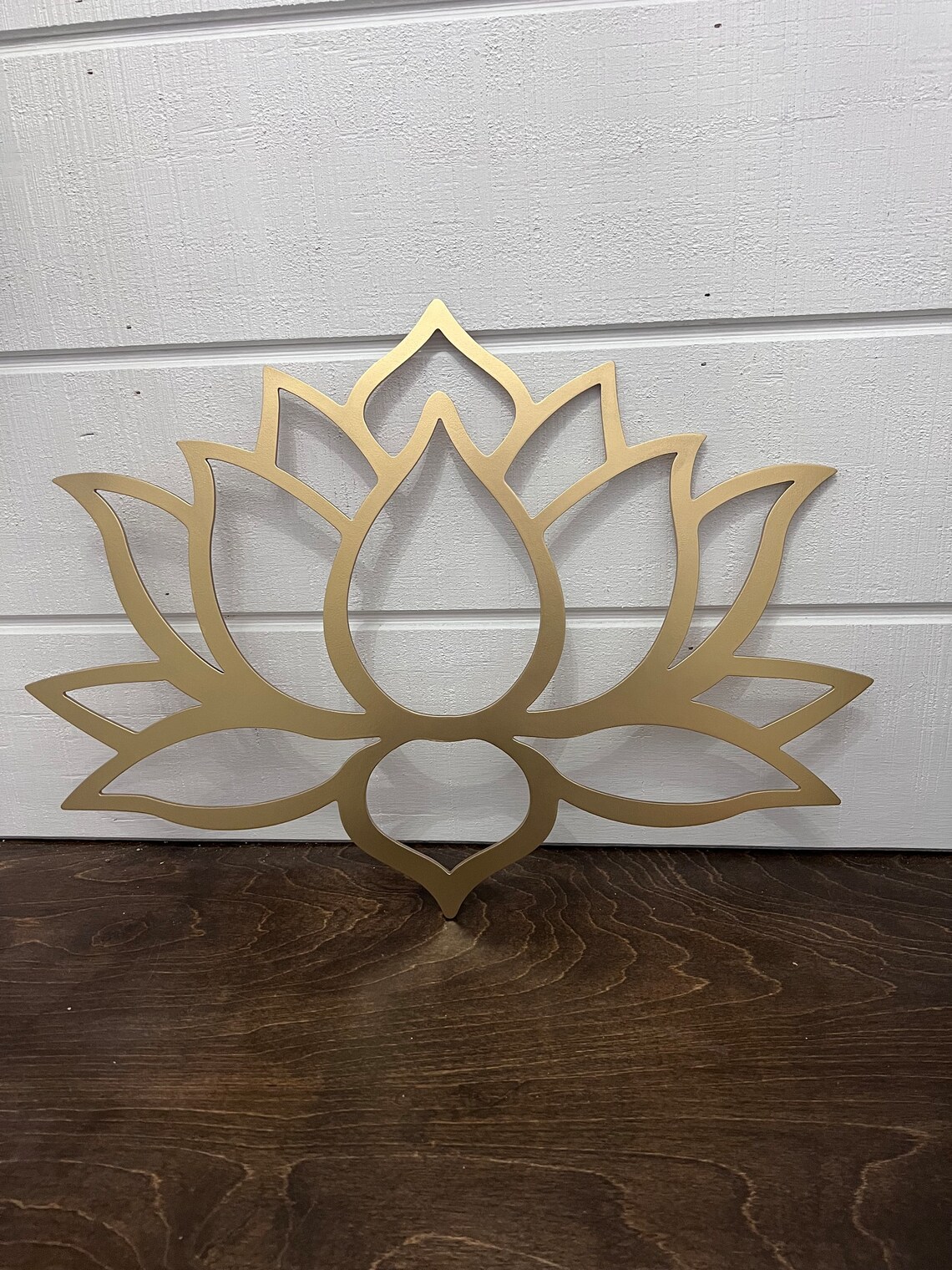 Custom Wooden Laser Cut Lotus Flower - Large Wooden Lotus Flower Sign ...