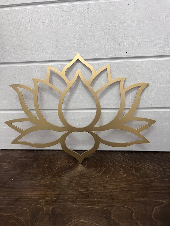 Custom Wooden Laser Cut Lotus Flower Large Wooden Lotus - Etsy