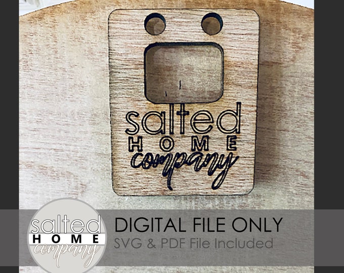 Digital File Only Wooden Sign Wall Hanger Custom Logo Glowforge Laser ...