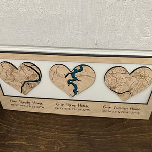 Custom Laser Cut Map Wooden Sign - Wedding Gift - Anniversary Gift ...