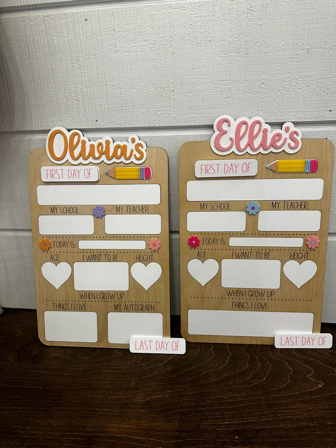 Personalized Pencil First Day of School Sign - Back to School Sign ...