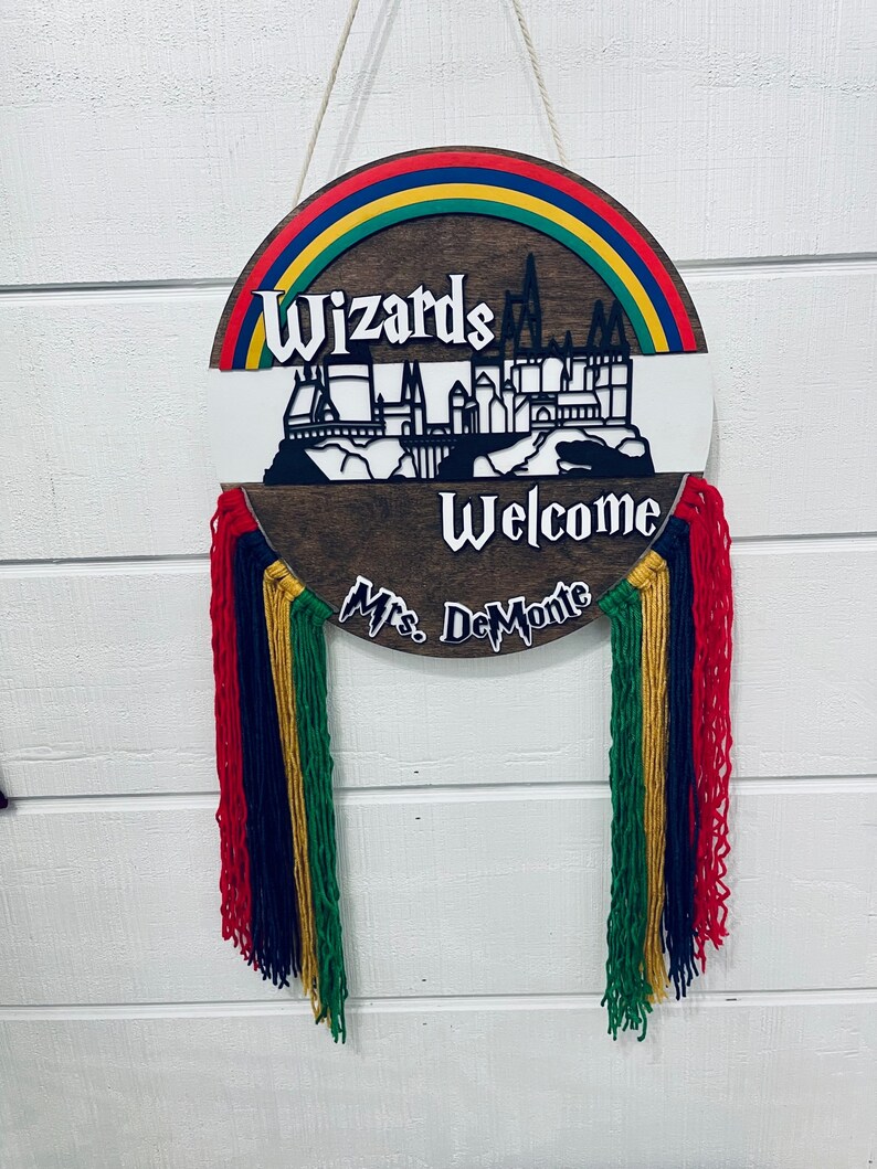 Wizard Themed Classroom Welcome Sign Rainbow Themed Sign - Etsy