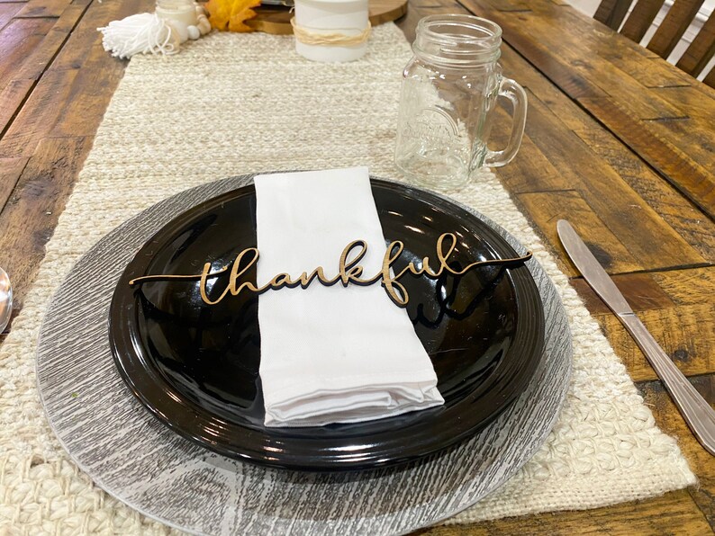 Table Word Place Setting Fall Decor Dining Room Decor | Etsy