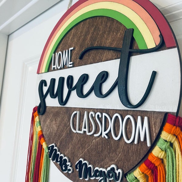 Classroom Rainbow Welcome Sign - Etsy