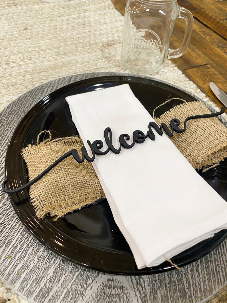 Table Word Place Setting Fall Decor Dining Room Decor | Etsy