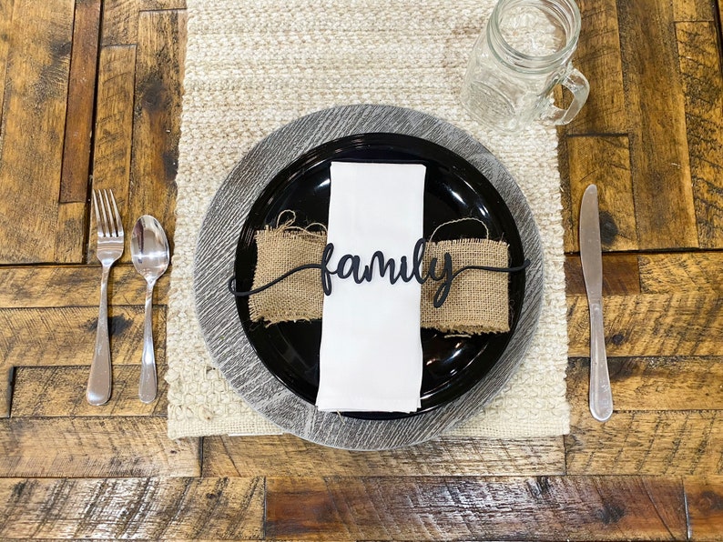 Table Word Place Setting Fall Decor Dining Room Decor | Etsy