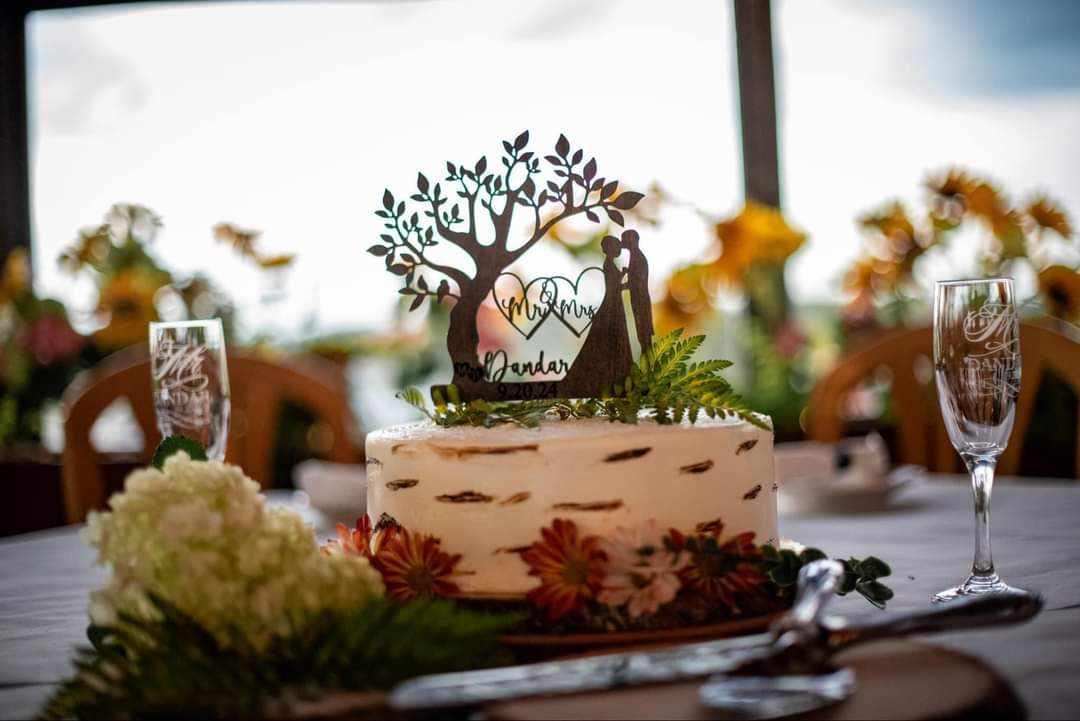 Custom Wooden Woodsy Cake Topper - Party Centerpiece - Cake Decorations ...