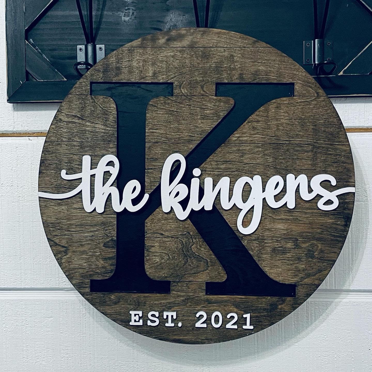 Custom Last Name Sign - Wooden Laser Cut Family Sign - Farmhouse Cutout ...