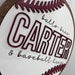 Personalized Baseball Little Boy Nursery Sign Baseball Wooden Sign ...
