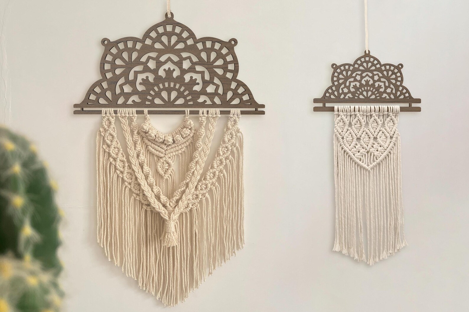 Mandala Macrame Wall Hanging Base SVG Cut Files for Laser Cutting in ...