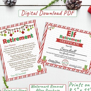Editable Elf Retirement Letter Digital Download Printable - Etsy