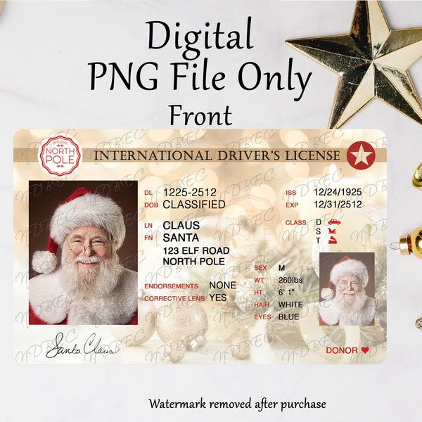 North Pole License Png - Etsy