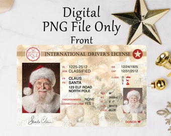 Santa License Png - Etsy