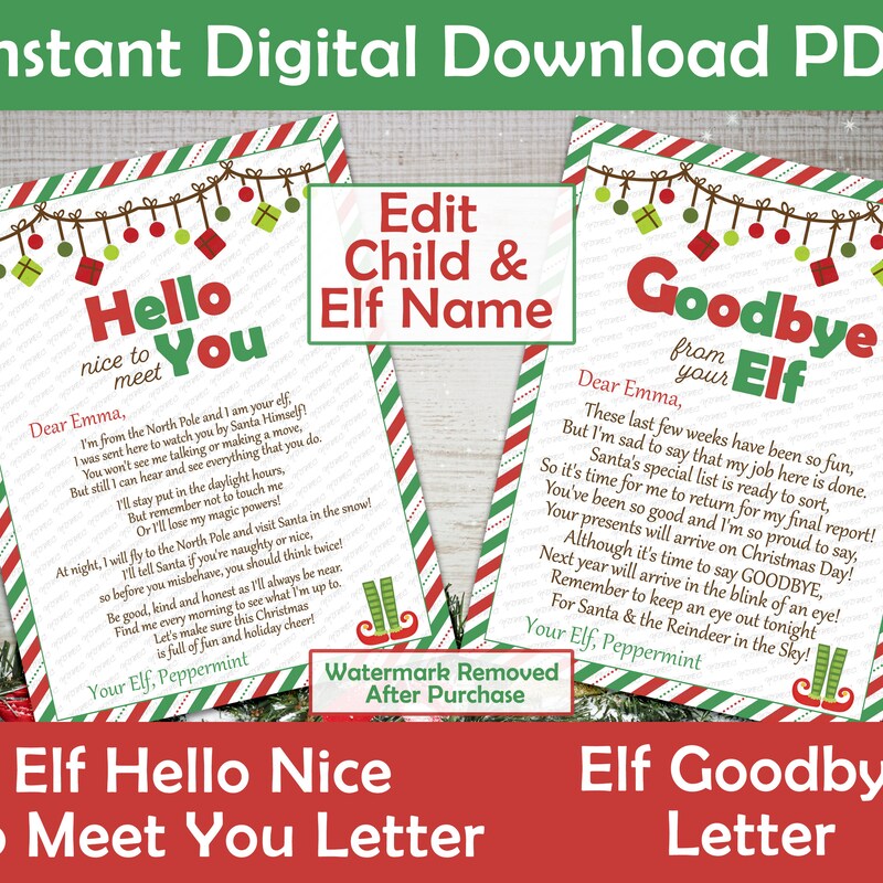 First Time Elf Arrival Letter - Etsy