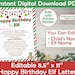 Elf Birthday Letter | Happy Birthday From Your Elf Letter | Printable ...