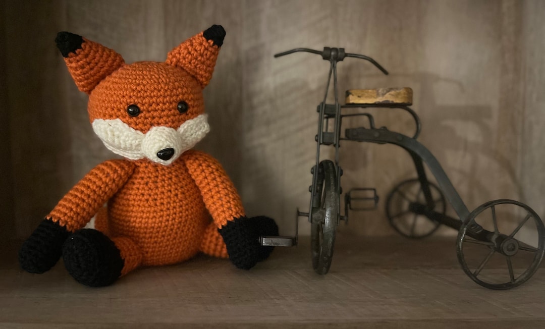 Finley the Fox Soft Plush Handmade Stuffed Crochet Fox - Etsy