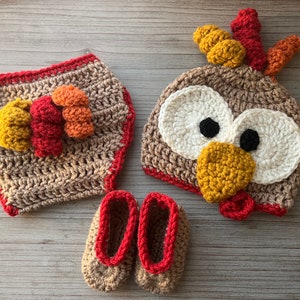 Turkey Newborn Photoshoot Outfit Handmade Crochet Baby Boy Baby Girl ...