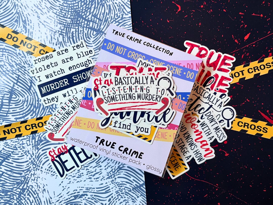 True Crime 6 Sticker Pack | True Crime TV Show Stickers | for True ...