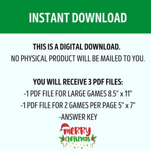 Christmas Trivia Game | Printable Christmas Game Digital Download ...
