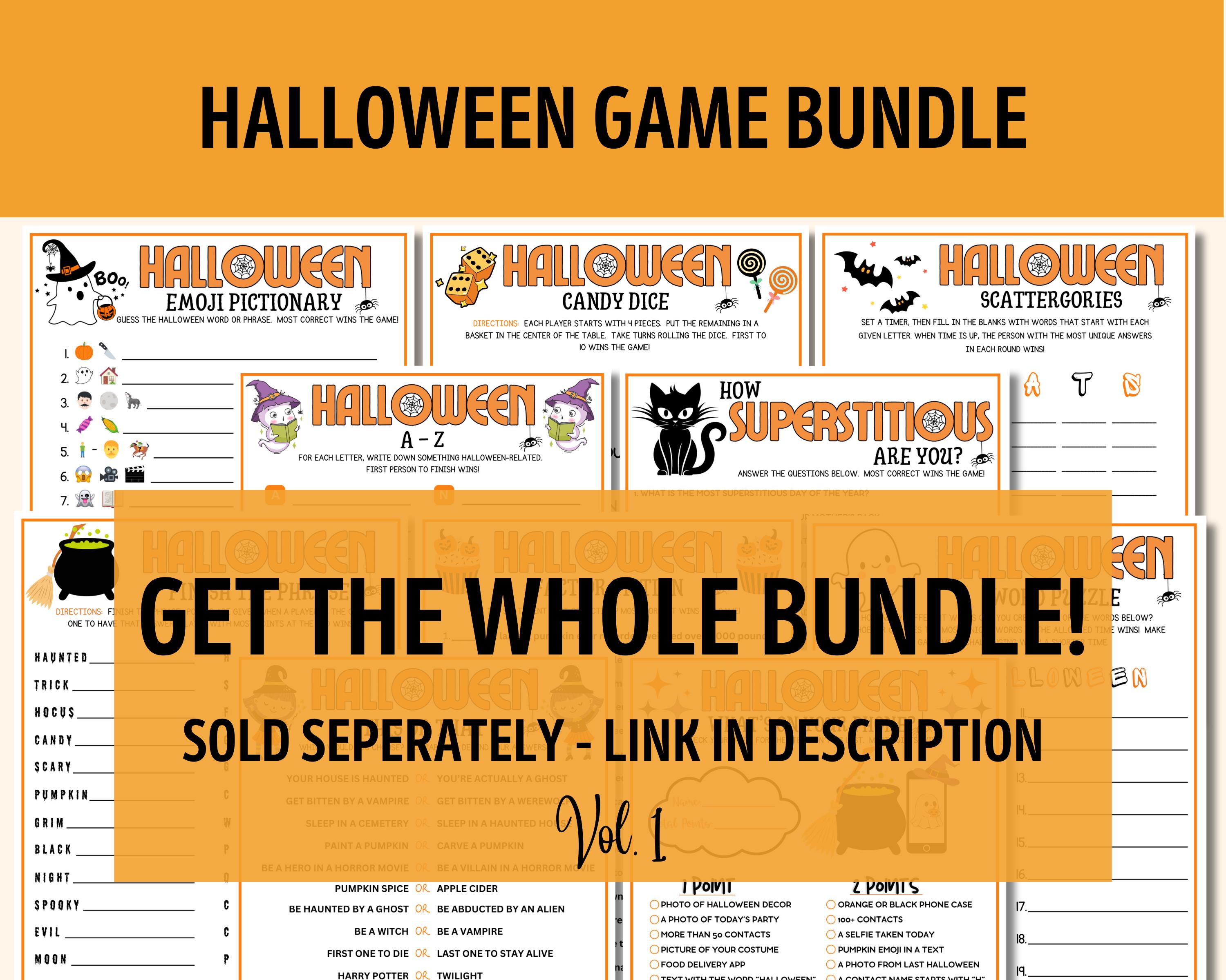 Halloween Villain Match Game: Printable Party Activity (digital ...