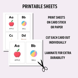 ABC Flashcards Printable: Montessori Preschool Letters (digital ...