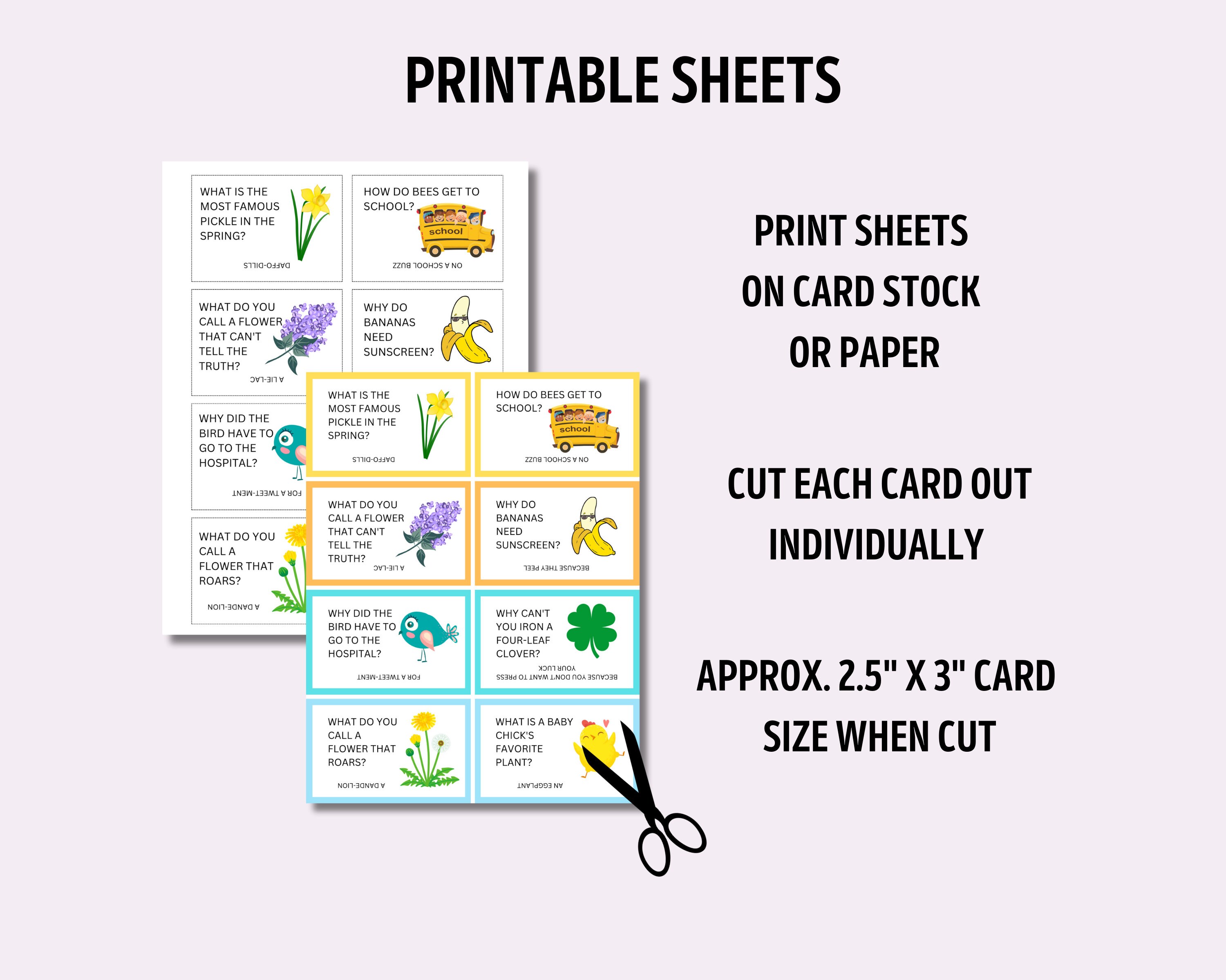 64 Kids Lunchbox Jokes Printable: School Riddles (digital Download) - Etsy