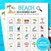 Kids Beach Scavenger Hunt Game | Printable Beach Game Digital Download ...