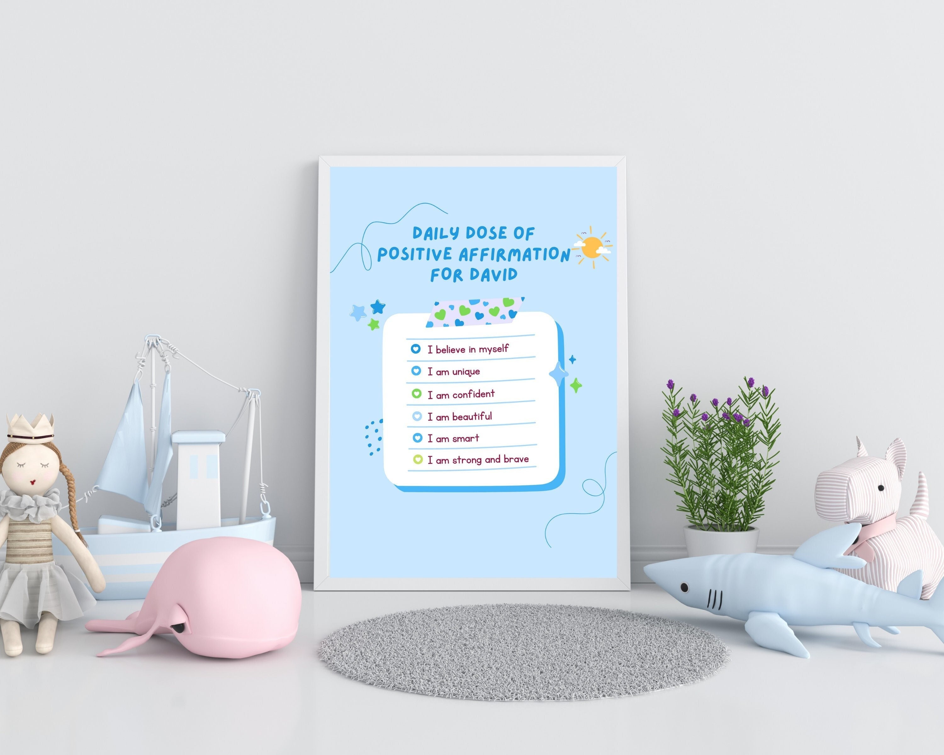 Kids Affirmations Printable, Children Affirmation Wall Art ...
